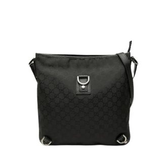 Gucci Sac bandouli&egrave;re Pre-owned en nylon - Femme - Pre-owned - Noir - Taille: ONE Size