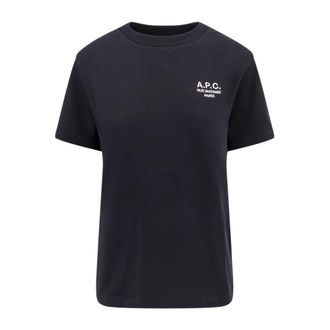 A.P.C. A.p.c., Femme, Tops, Noir, Taille: 40 FR T-shirt Standard Rue Madame A.p.c