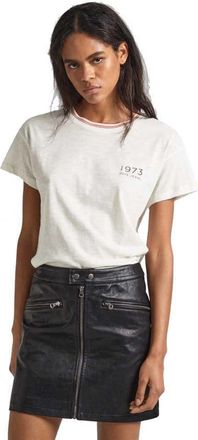 Pepe Jeans London Damen Halina T-Shirt, White (Mousse White), M