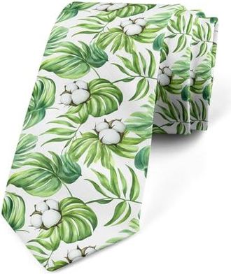 Generic Cravate Pour Homme Vert Blanc Gris Tendance Men Tie &Eacute;troit Cravate Pour Affaires &Eacute;v&eacute;nements Mariage