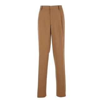 Lardini Beige Wollhose mit Falten - - Trousers - Herren - Beige - L