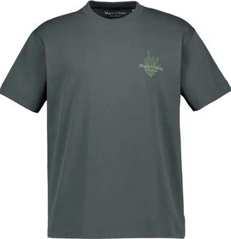 Marc O'Polo Herren T-Shirt gr&uuml;n Baumwolle