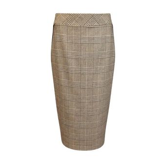 D.exterior Midi-Rock - - Skirts - Damen - Braun - S