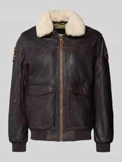 PME Legend Fliegerjacke aus Leder Modell SNOWPROP