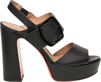 Santoni Victoria Sandal - - Shoes - Damen - Schwarzk - 35 1/2 EU