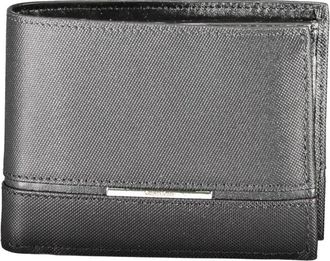 Calvin Klein Homme, Accessoires, Noir, Taille: ONE Size Portefeuille en cuir noir
