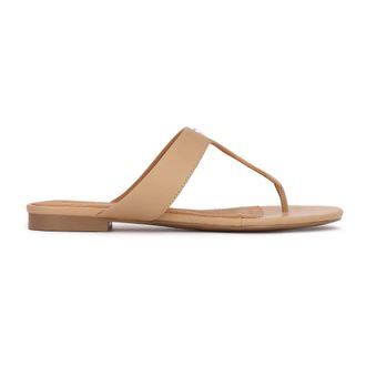 Kazar Kazar Leder-Zehentrenner in Beige - - Shoes - Damen - Beige - 37 EU