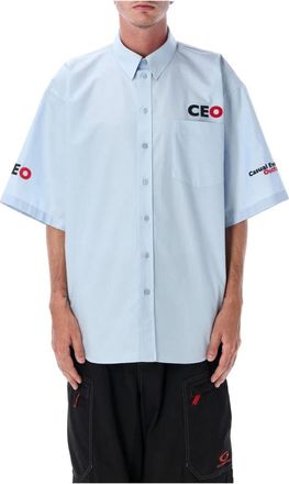 Balenciaga Herren, Shirts, Blau, LGr&ouml;&szlig;e