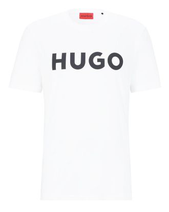 HUGO BOSS Softes T-Shirt mit Label-Frontprint und Stretch in