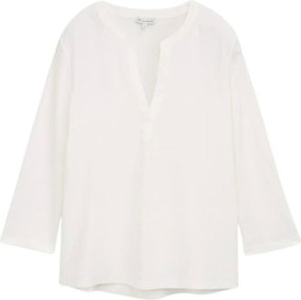 Tom Tailor Damen, Blusen & Hemden, Wei&szlig;, XLGr&ouml;&szlig;e