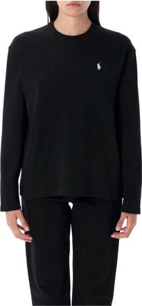 Polo Ralph Lauren Femme, Tops, Noir, Taille: 42 FR Classic T-shirt LS