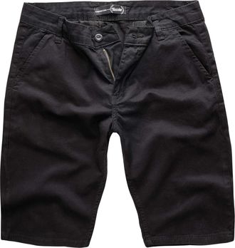 Tazzio Herren Chino Shorts Chinoshorts Designer Hose Schwarz W32
