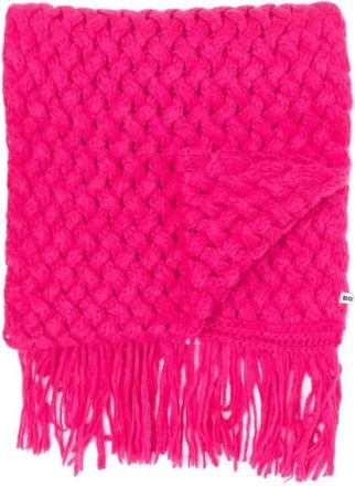 BONSAI unisex, Accessoires, Rose, Taille: ONE Size Knitted Scarf Fuhsia