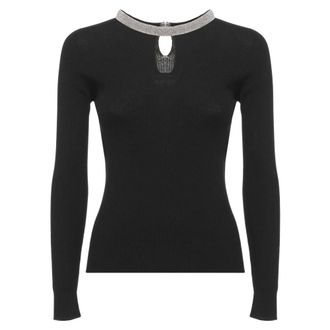 D.exterior Maille &agrave; col rond - Femme - Pulls - Noir - Taille: 36 FR