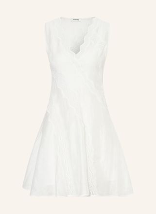 Sandro Sandro Leinenkleid Mit Spitze weiss