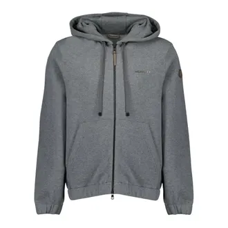 Moncler Homme, Sweatshirts et sweats &agrave; capuche, Gris, Taille: XL SweaT-shirt Zipp&eacute;