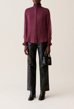 Claudie Pierlot Chemise fluide petits carreaux