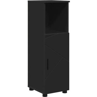 vidaXL Badezimmer Schrank Schwarz 30 x 35 x 95 cm Holzwerkstoff vidaXL