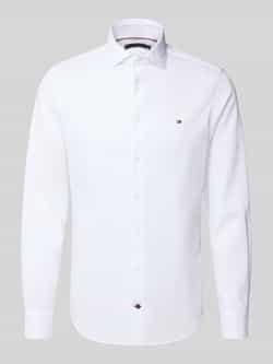 Tommy Hilfiger Slim Fit Businesshemd mit Kentkragen