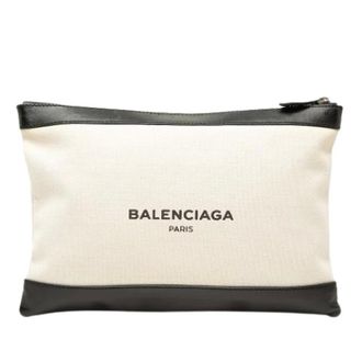 Balenciaga Pre-owned Sacoche Clip Marine - Femme - Pre-owned - Beige - Taille: ONE Size
