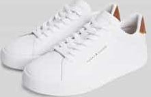Tommy Hilfiger Sneaker aus Leder-Mix mit Label-Details