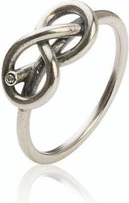 Pandora Infinity Knot Ring - - Accessories - Damen - Grau - 54 MM