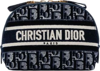 Dior Pre-owned Pochette en velours - Femme - Pre-owned - Bleu - Taille: ONE Size