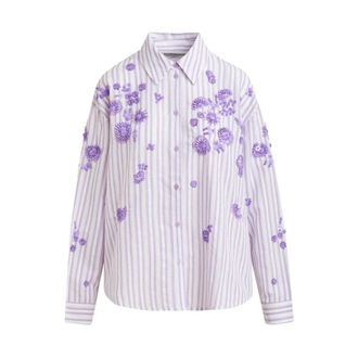 Essentiel Femme, Blouses et Chemises, Violet, Taille: 36 FR Julieta Embellished Shirt