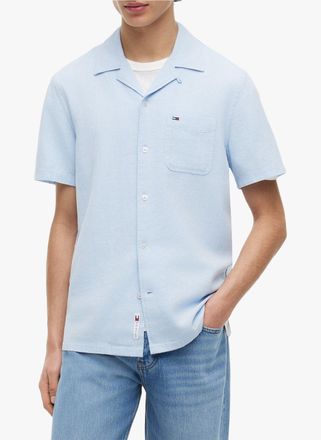 Tommy Hilfiger Polo &agrave; manches courtes en lin et coton