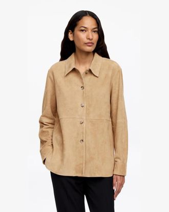 Arket Velourslederhemd -Beige