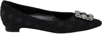 Manolo Blahnik Femme, Chaussures, Noir, Taille: 38 EU Ballerines Plates Hangisi