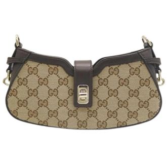 Gucci Pre-owned Canvas Schultertasche - - Pre-owned - Damen - Beige - ONE SIZE