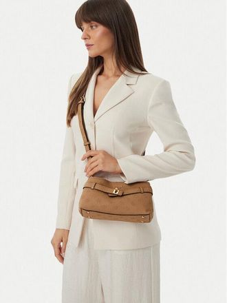 Guess Handtasche Ella Logo Mini HWPD97 46730 Dunkelbeige