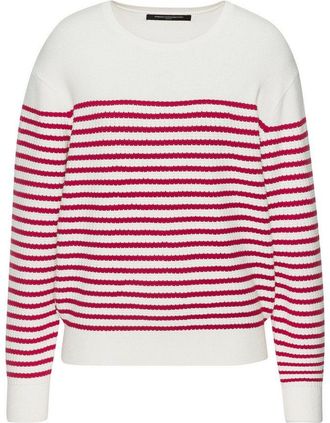 French Connection Sweater Maritimer Streifenlook aus soften Strukturstrick, Loungewear