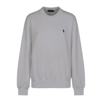 Polo Ralph Lauren Femme, Sweatshirts et sweats &agrave; capuche, Blanc, Taille: 38 FR CN PO Long Sleeve SweaT-shirt