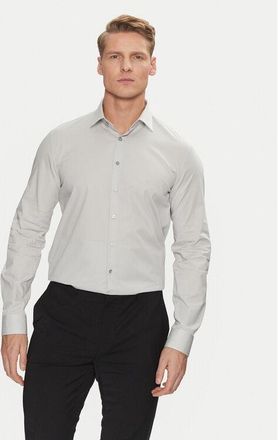 Calvin Klein Hemd Poplin Stretch Slim Shirt K10K108229 Grau Slim Fit