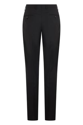 Dolce & Gabbana Mens Wool Trousers Black