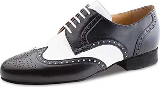 Werner Kern Chaussures de Danse pour Hommes 28023 - Cuir Noir/Blanc - Largeur Normale - Talon Standard de 2 cm - Taille: UK 11,5