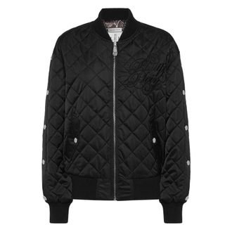 Philipp Plein Femme, Vestes, Noir, Taille: 42 FR Bomber Vestes