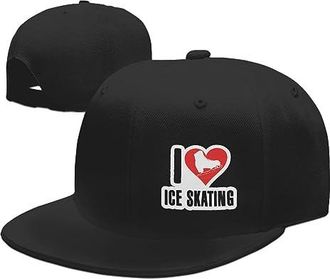 Generic Jadore Les Patins &Agrave; Glace Homme Femme Snapback Chapeau Protection Solaire Strapback Cap R&eacute;glable Casquette De Baseball pour Golf Hip Pop P&ecirc;che