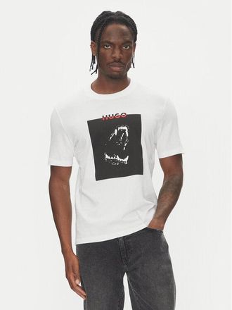 HUGO BOSS T-Shirt Dobero 50542734 Wei&szlig; Regular Fit