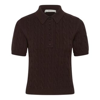 Gestuz Femme, Tops, Brun, Taille: 38 FR Gzthilla Polo Pullover