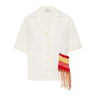 Laneus Damen, Blusen & Hemden, Beige, SGr&ouml;&szlig;e