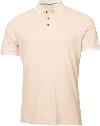 Calvin Klein Hommes Campus 3 Bouton léger côtelée Polo - Pointe de Pierre - XXXL