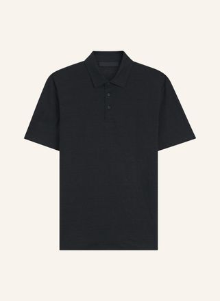 HUGO BOSS Strick-Poloshirt Parris Aus Leinen blau