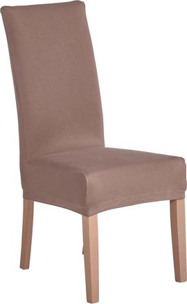 Novel Stuhlhusse Rom, Taupe, Textil, 40x45x65 cm, Textiles Vertrauen - Oeko-Tex, Wohntextilien, Bez&uuml;ge, Stuhlhussen