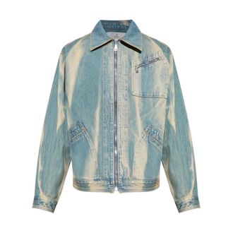 Vivienne Westwood Hellblaue Faded Wash Rei&szlig;verschlussjacken - - Jackets - Herren - Blau - M