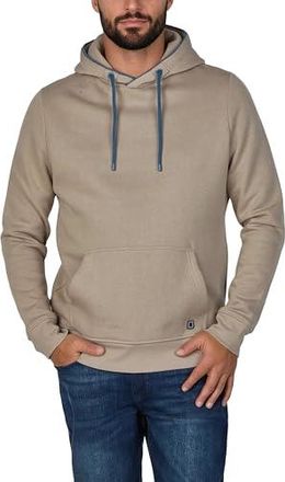 Riverso RIVSandro Sweat &agrave; capuche pour homme avec poches kangourou - Coupe droite - Uni - Coton - Noir - Gris - Bleu - Rouge - Vert - Beige - Marron - Tailles