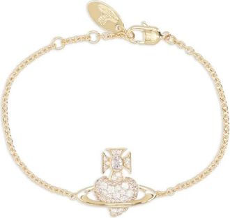Vivienne Westwood Armband - Gold Silk And Nylon Bracelet - Gr. ONE SIZE - in Mehrfarbig - f&uuml;r Damen