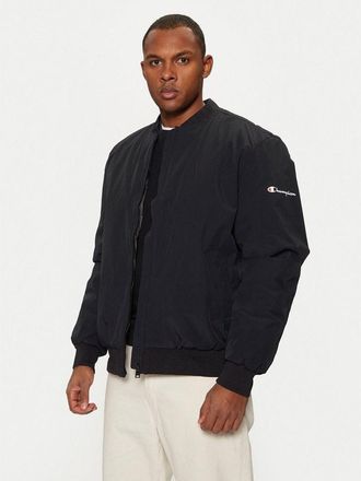 Champion Schwarze Polyamid Bomberjacke
